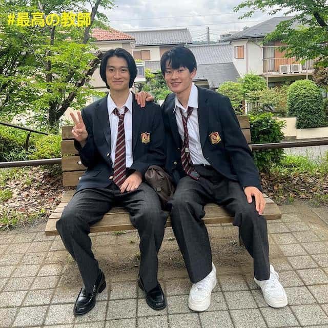 話題のドラマ「最高の教師」の熱演で注目急上昇の俳優のツーショット👀スポーツブル Goo ニュース 